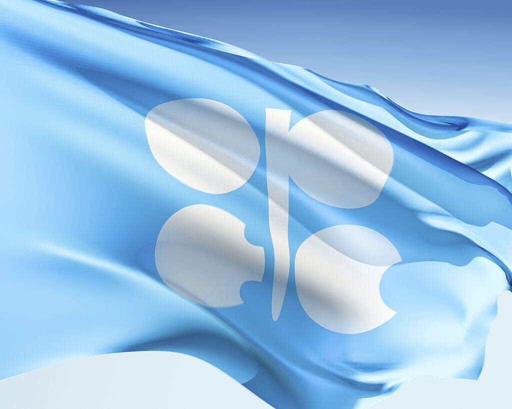 Opec Flag Opec Flag Flagpole Registration Solemn Event Meeting Foreign