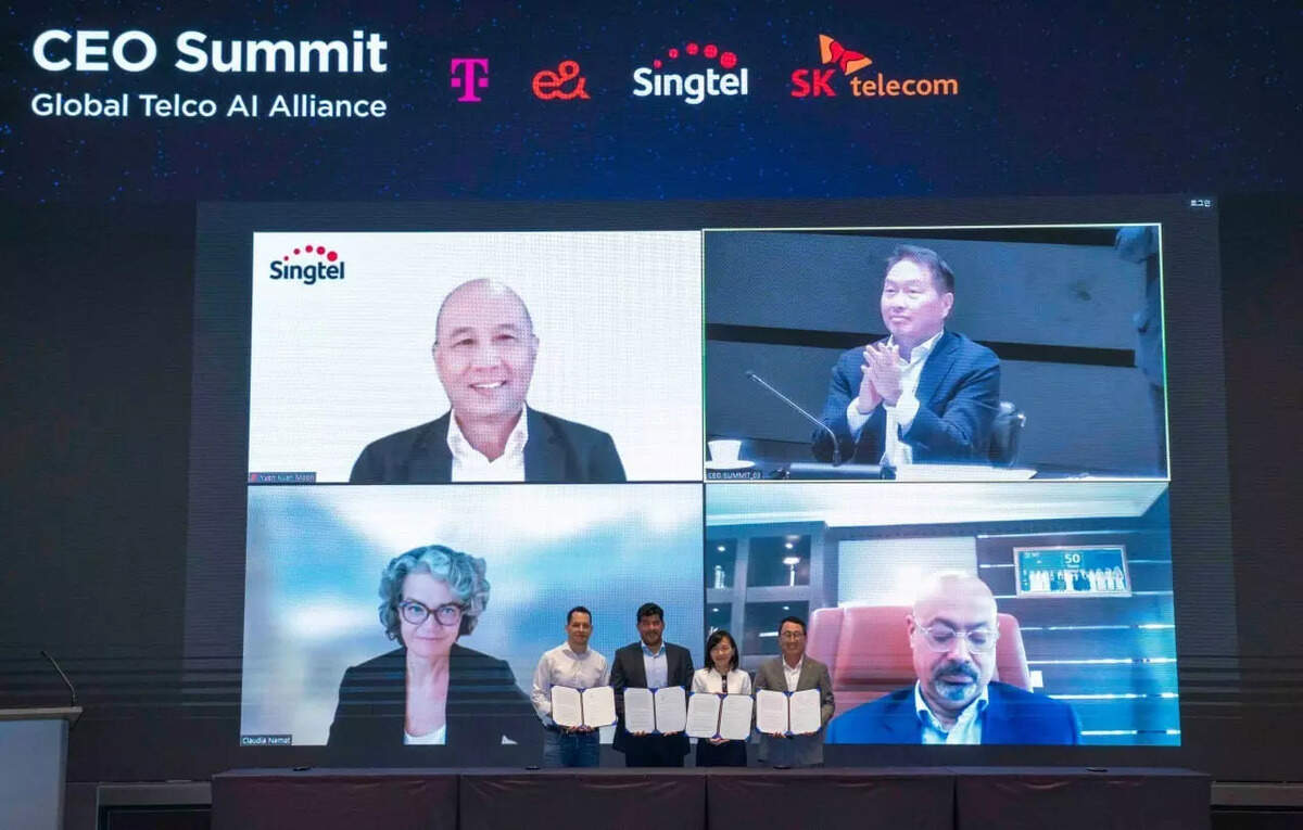 SK Telecom, Deutsche Telekom, e&, and Singtel form global telco AI alliance, ET CIO SEA