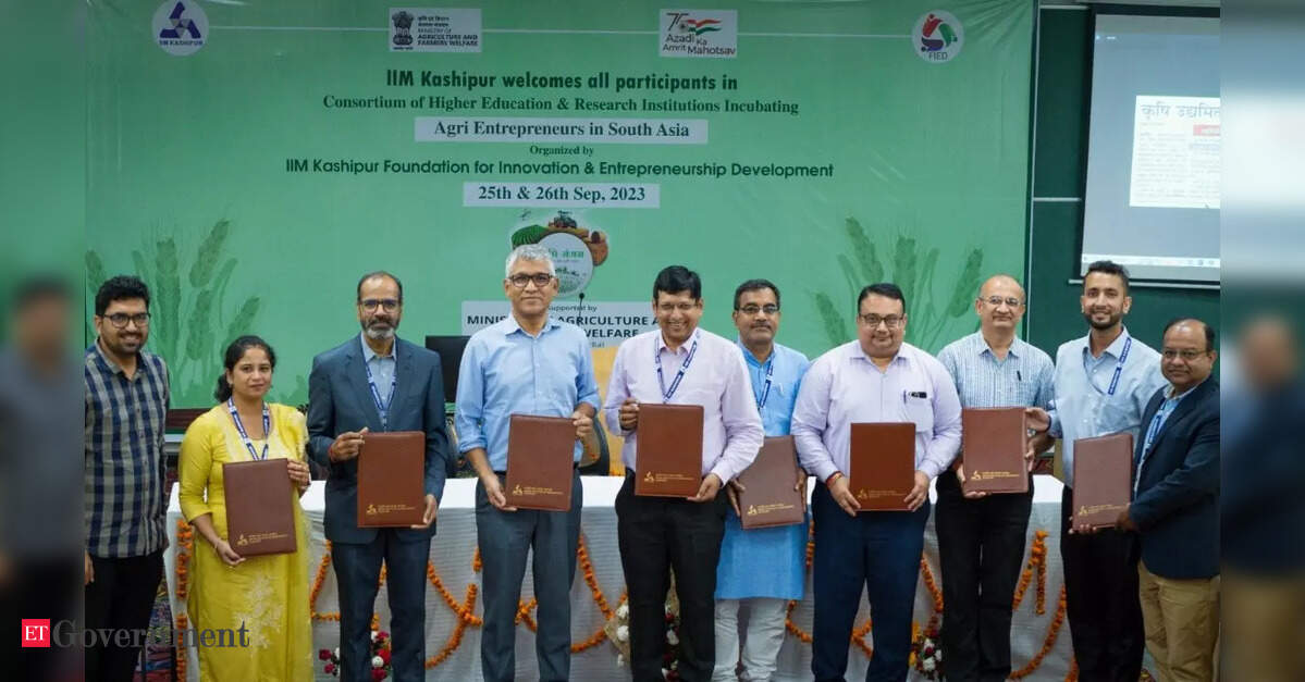 Agri-Consortium IIM Kashipur: Higher educational institutions form agri-consortium; IIM Kashipur ...