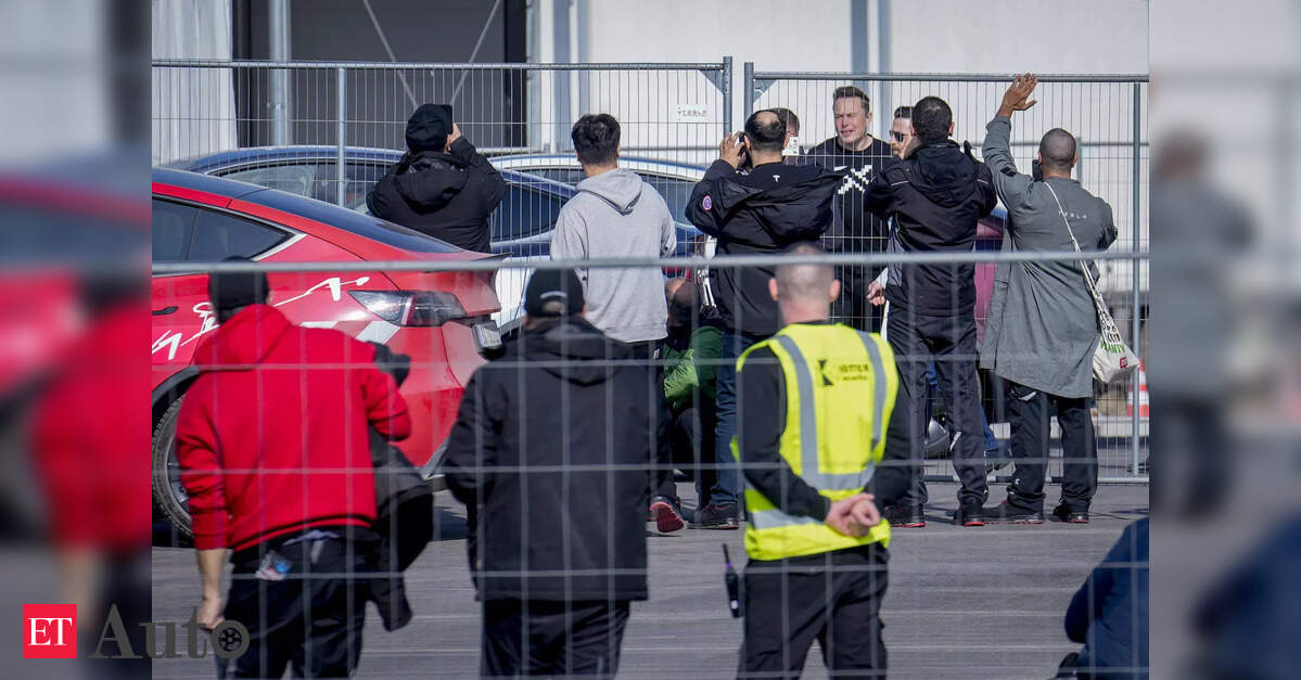Tesla German Plant: Musk visits Tesla's sabotage-hit German factory, ET ...