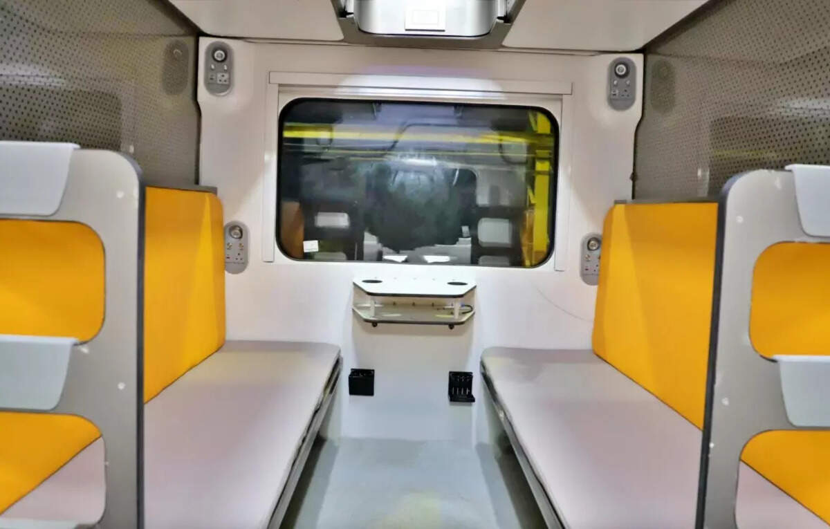 Union Minister Ashwini Vaishnaw unveils prototype version of Vande Bharat sleeper coach, ET Infra