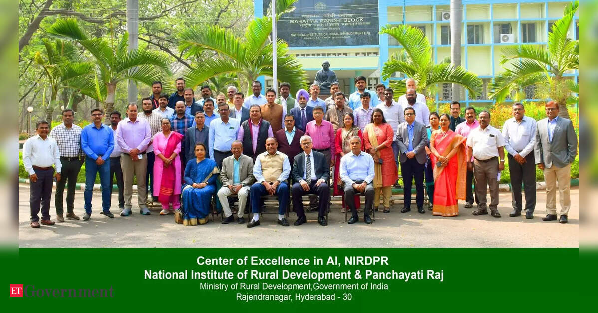 AI Tools For Development: NIRDPR conducts workshop on AI in rural ...