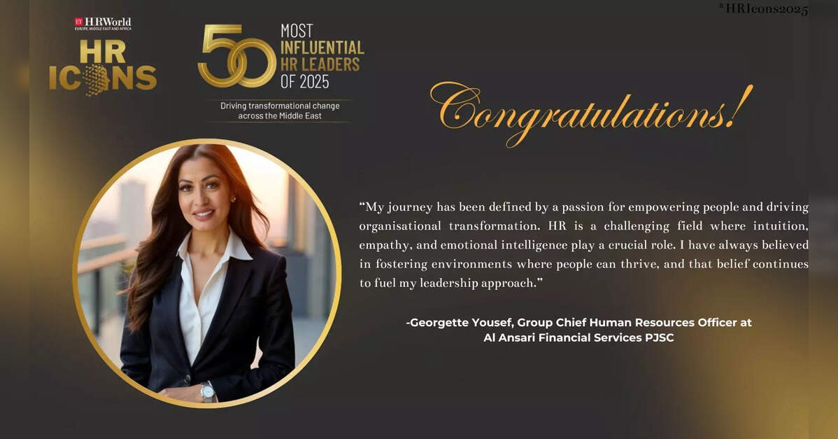 How is our HR Icons 2025 winner Georgette Yousef empowering the workforce to reach their full ...