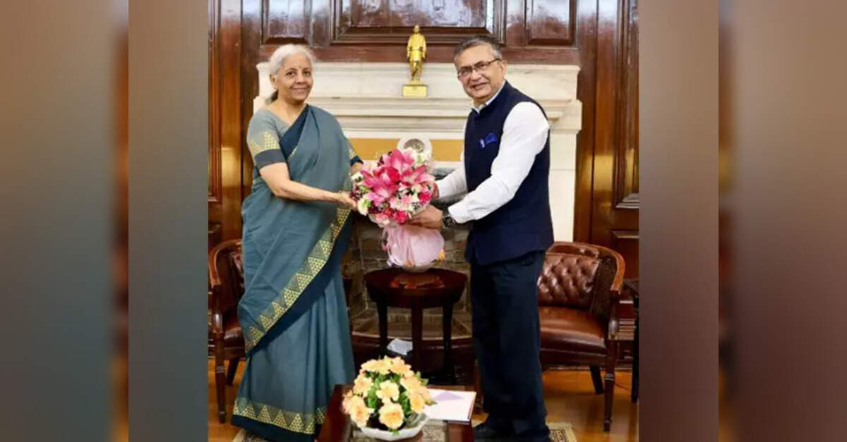 NSE MD Ashish Kumar Chauhan meets Finance Minister Nirmala Sitharaman ...