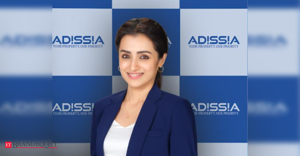 Adissia appoints Trisha Krishnan as its new brand ambassador, ETBrandEquity
