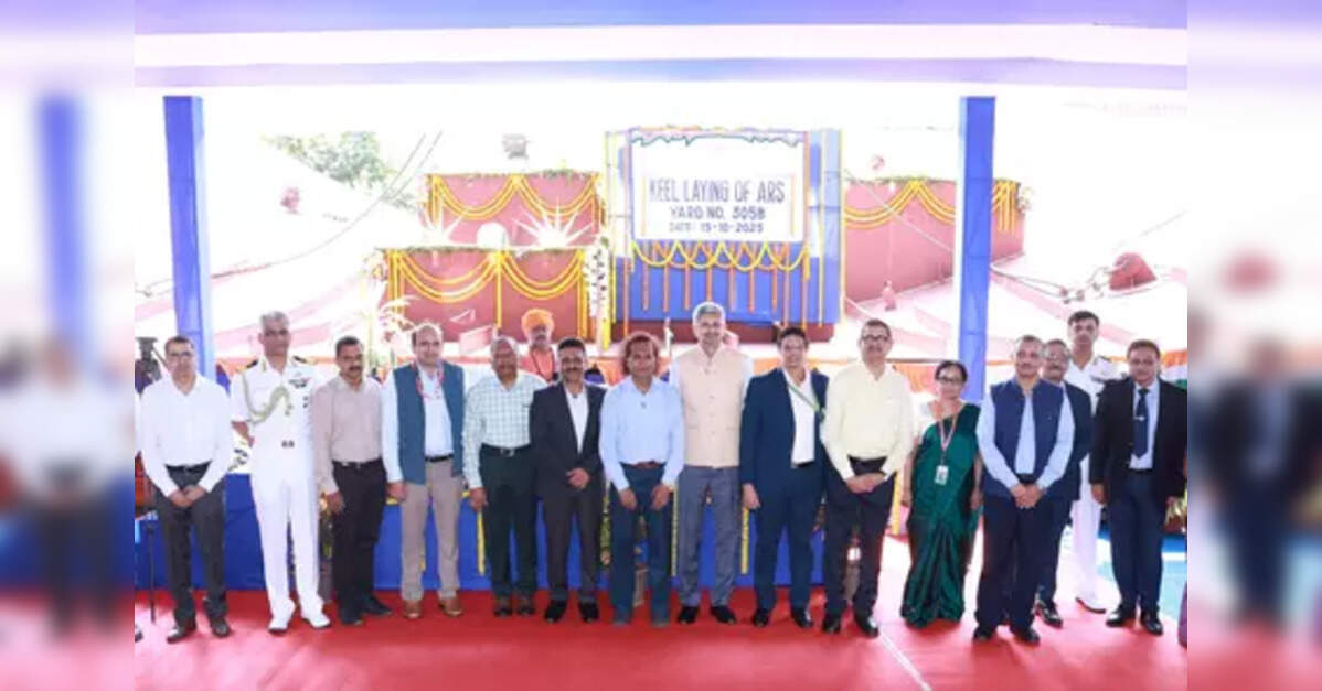 GRSE lays keel for acoustic research ship for DRDO, ETInfra