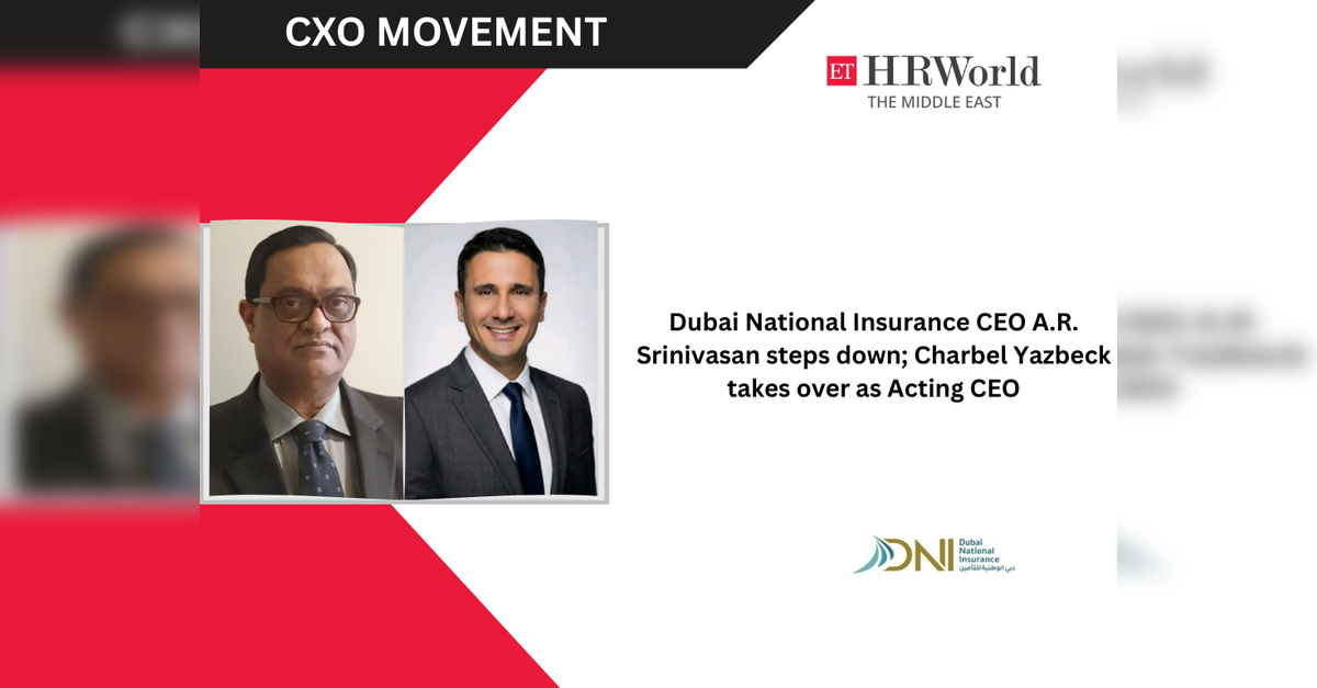 Dubai National Insurance Names Charbel Yazbeck Acting CEO After A.R ...