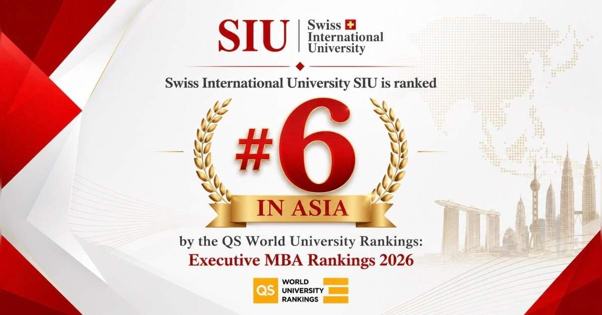 Swiss International University SIU is ranked #6 in Asia by the QS World ...