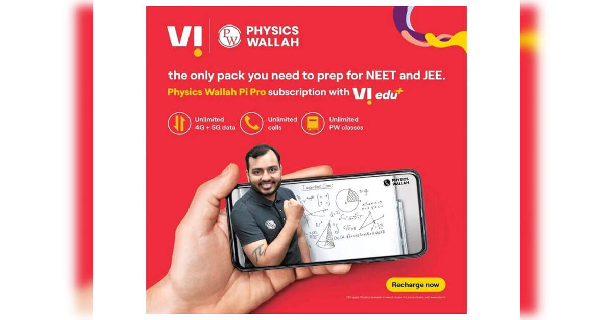 Vi Edu+ Prepaid Plans: Vi and PhysicsWallah announce strategic ...
