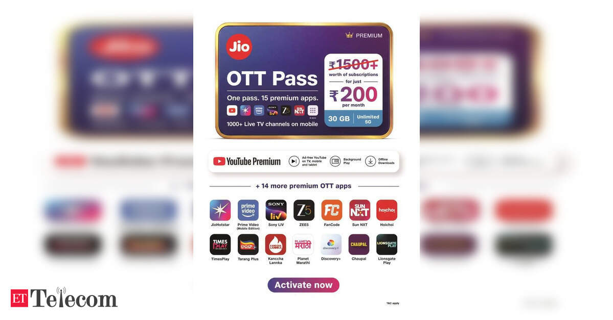 Jio 5G: Reliance Jio Unveils Affordable ₹200 OTT Pass with Unlimited 5G ...