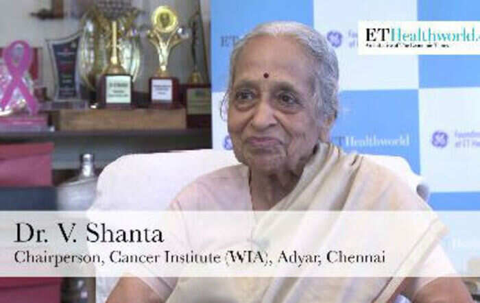 INTERVIEW: Dr. V. Shanta, Chairperson, Cancer Institute (WIA), Adyar ...