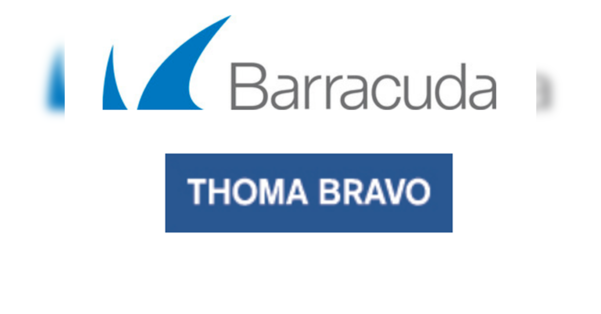Private equity firm Thoma Bravo to acquire Barracuda Networks for $1.6 billion cash deal ...