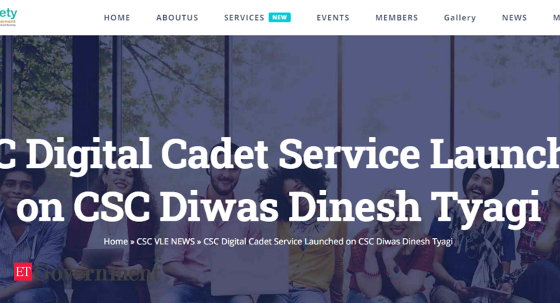 CSC Diwas: CSC India to employ 20 lakh digital cadets at its 4-lakh ...