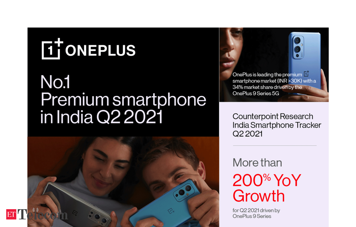 OnePlus leads Indian premium smartphone segment with 34% share in Q2 ...