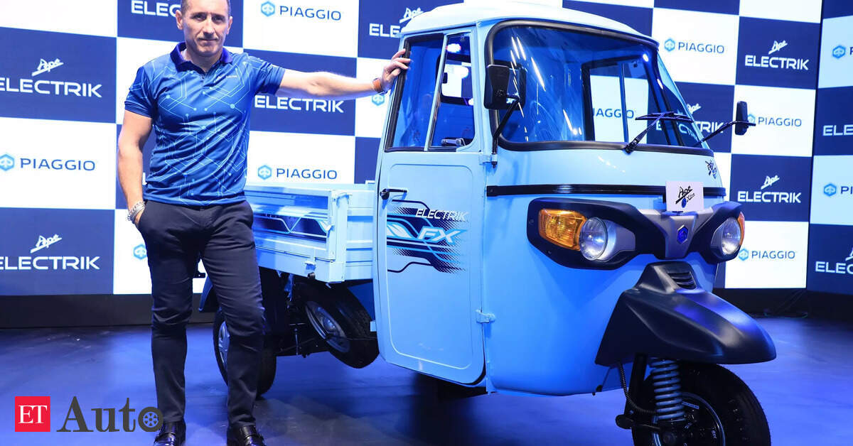 piaggio: Piaggio becomes top electric 3W brand in H1 FY22, Auto News ...