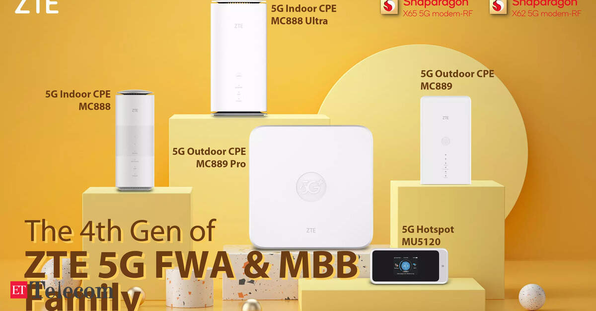 Zte Corporation: ZTE launches new range of 5G FWA, MBB devices, Telecom ...