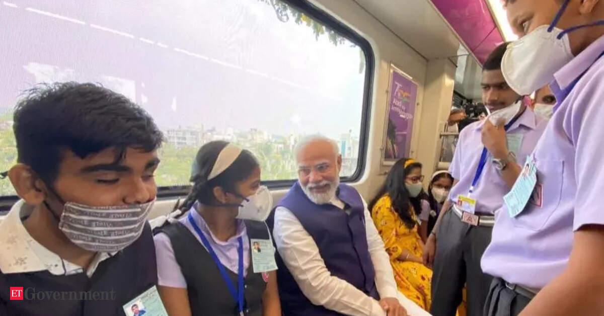 PM Narendra Modi flags off Pune Metro Rail project; takes a ride from ...