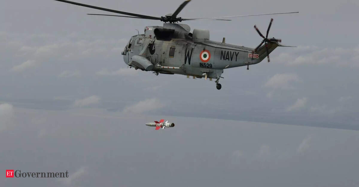 First indigenous air-launched anti-ship missile system of Indian Navy ...