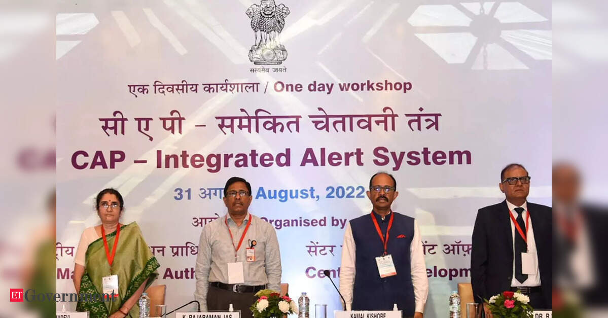 Workshop on CAP based integrated alert system conducted to train state ...