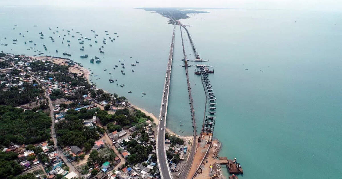 Construction of India's first vertical lift sea bridge to be completed ...