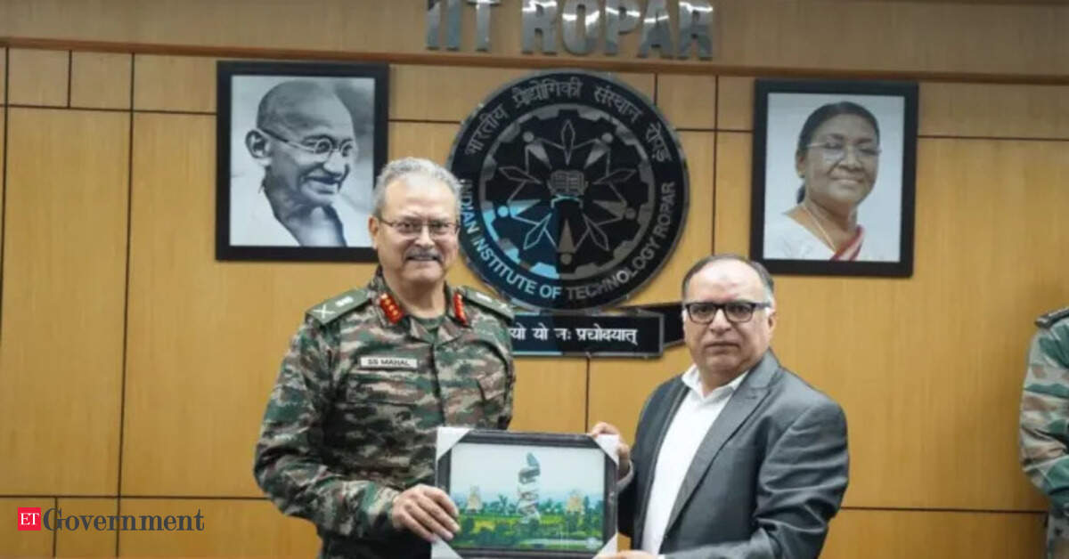IIT Ropar, Army Training Command sign MoU to set up CoE in defence and ...