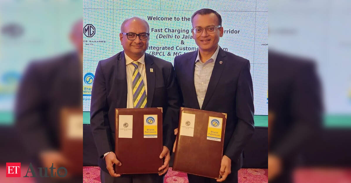 MG Motor India and BPCL opens 12 fast EV chargers on Delhi-Jalandhar ...